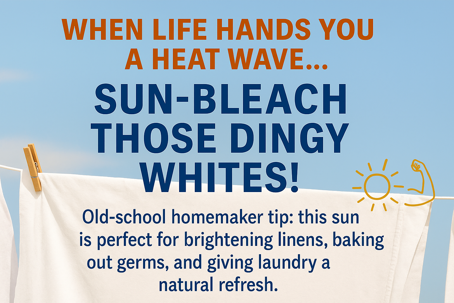 How to Naturally Sun-Bleach Your Whites (And Why Heatwaves Are the Per ...